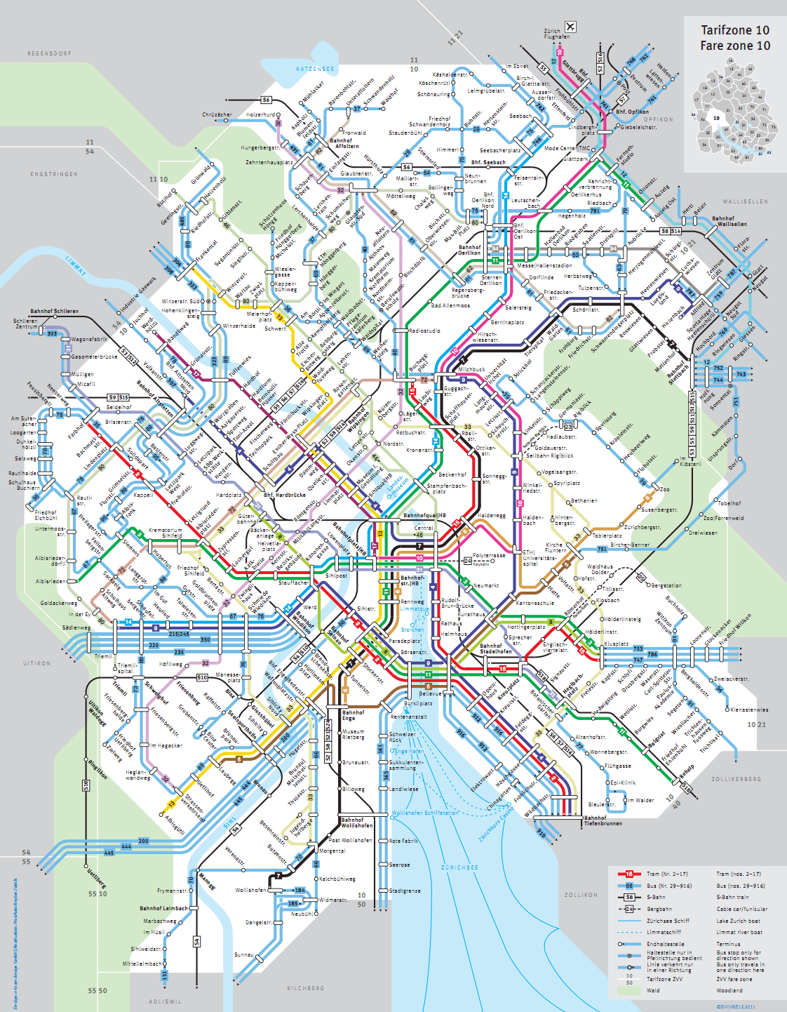Autobuses, trolebuses y tranvías | Zúrich. Guía de viajes y turismo.
